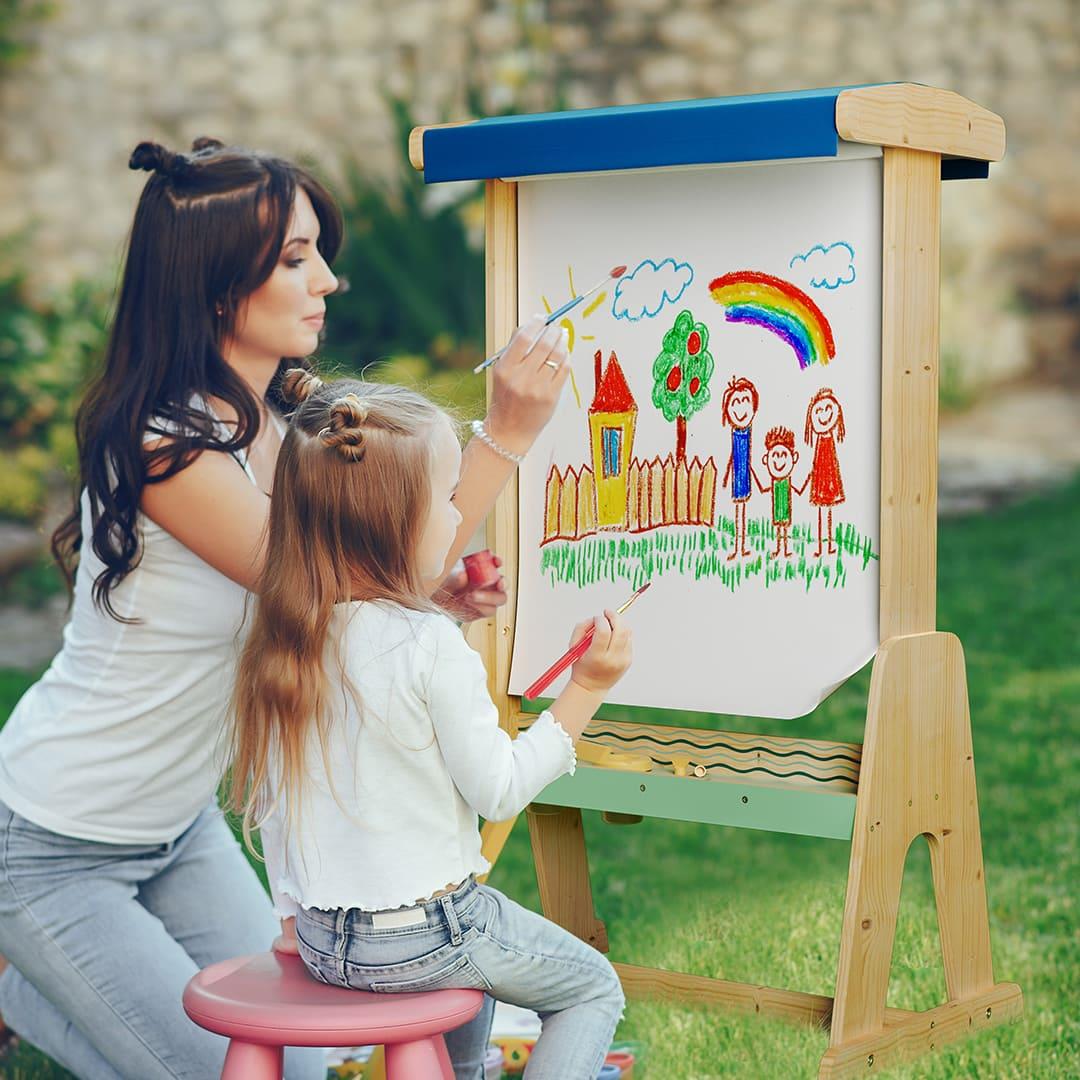 Topbright Wooden Outdoor Art Easel – BargainMax